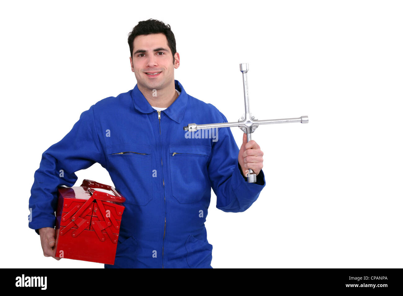Mechanical key and tool box Stock Photo - Alamy