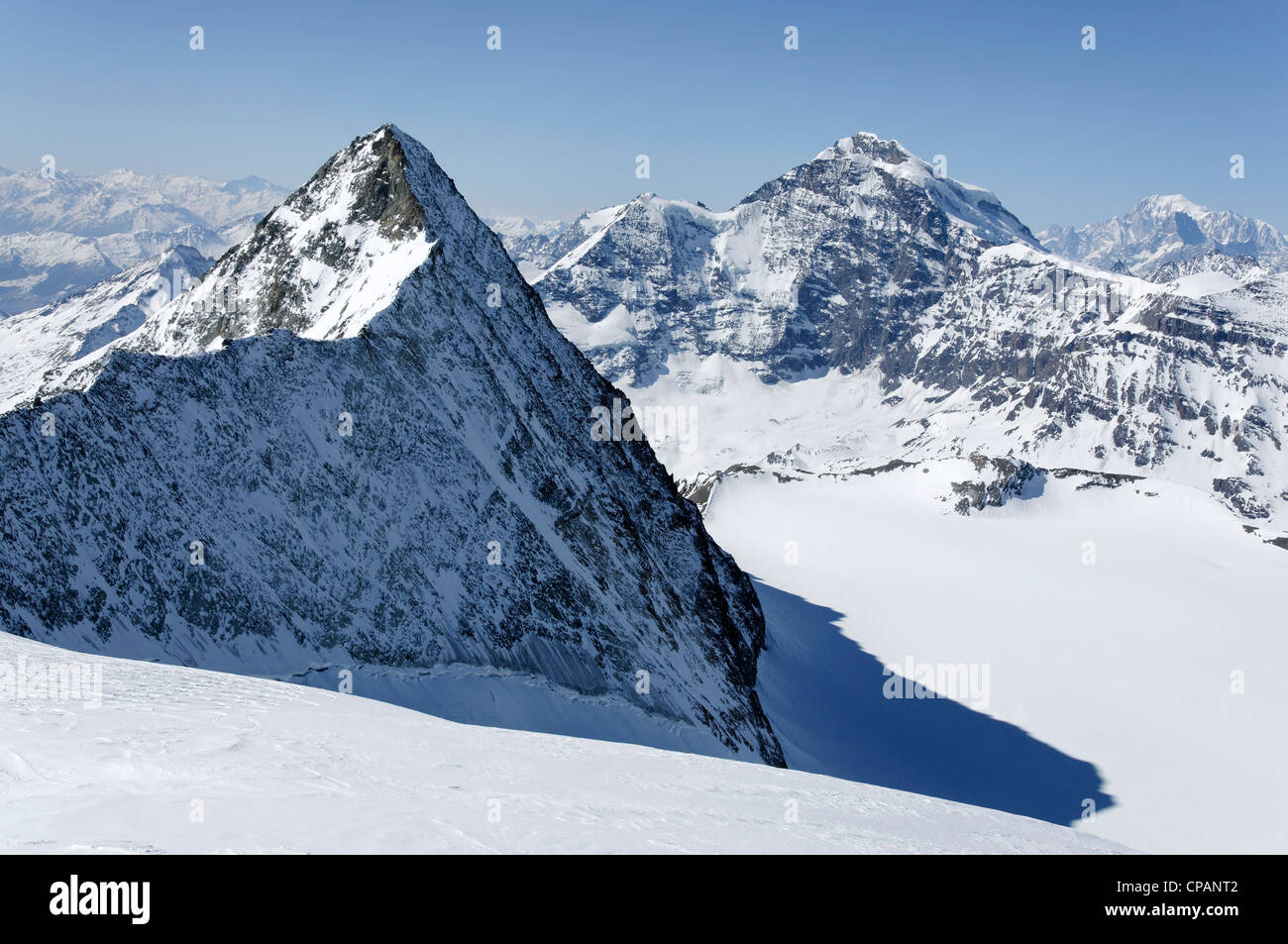 Mountain scenery in the Central Valais Switzerland Stock Photo - Alamy