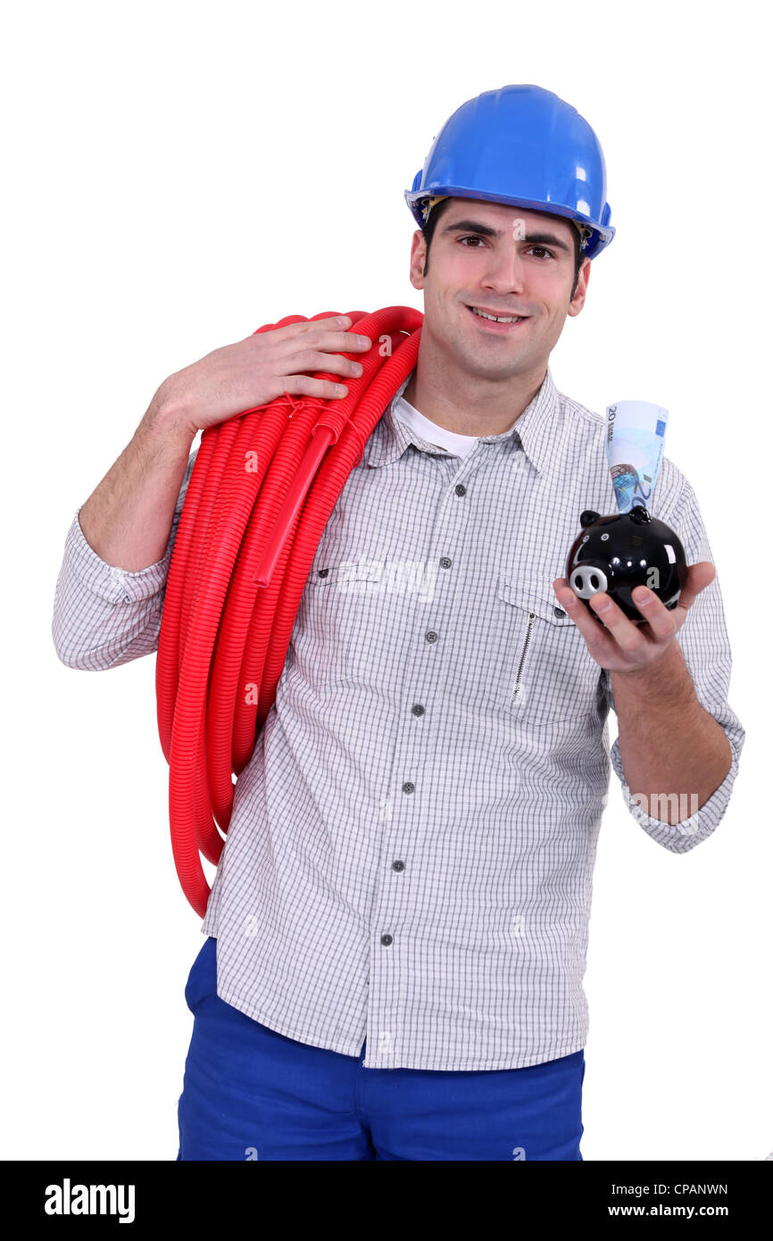 Portrait of a hard-working tradesman Stock Photo - Alamy