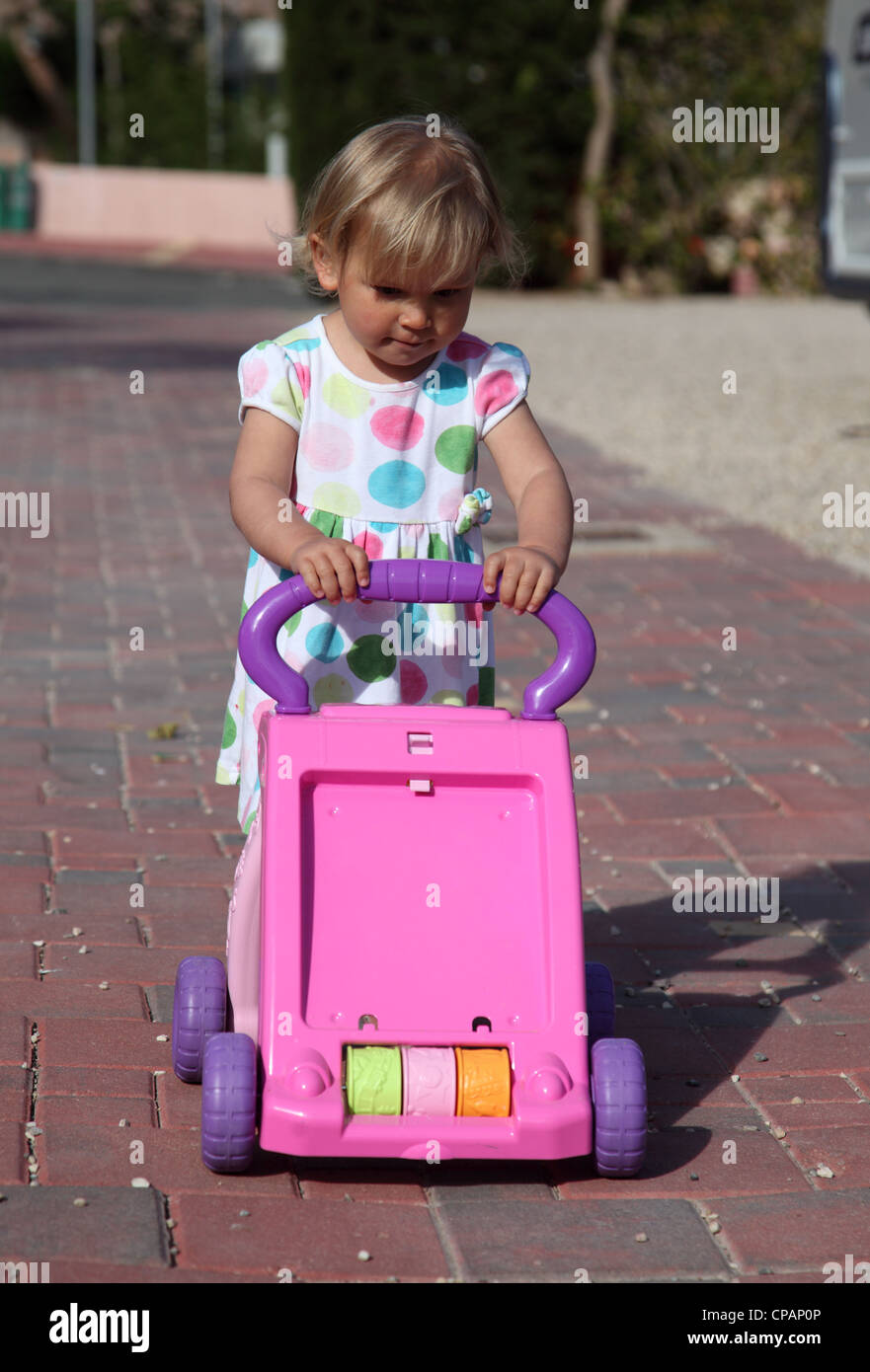 Push pushing trolley hi-res stock photography and images - Alamy