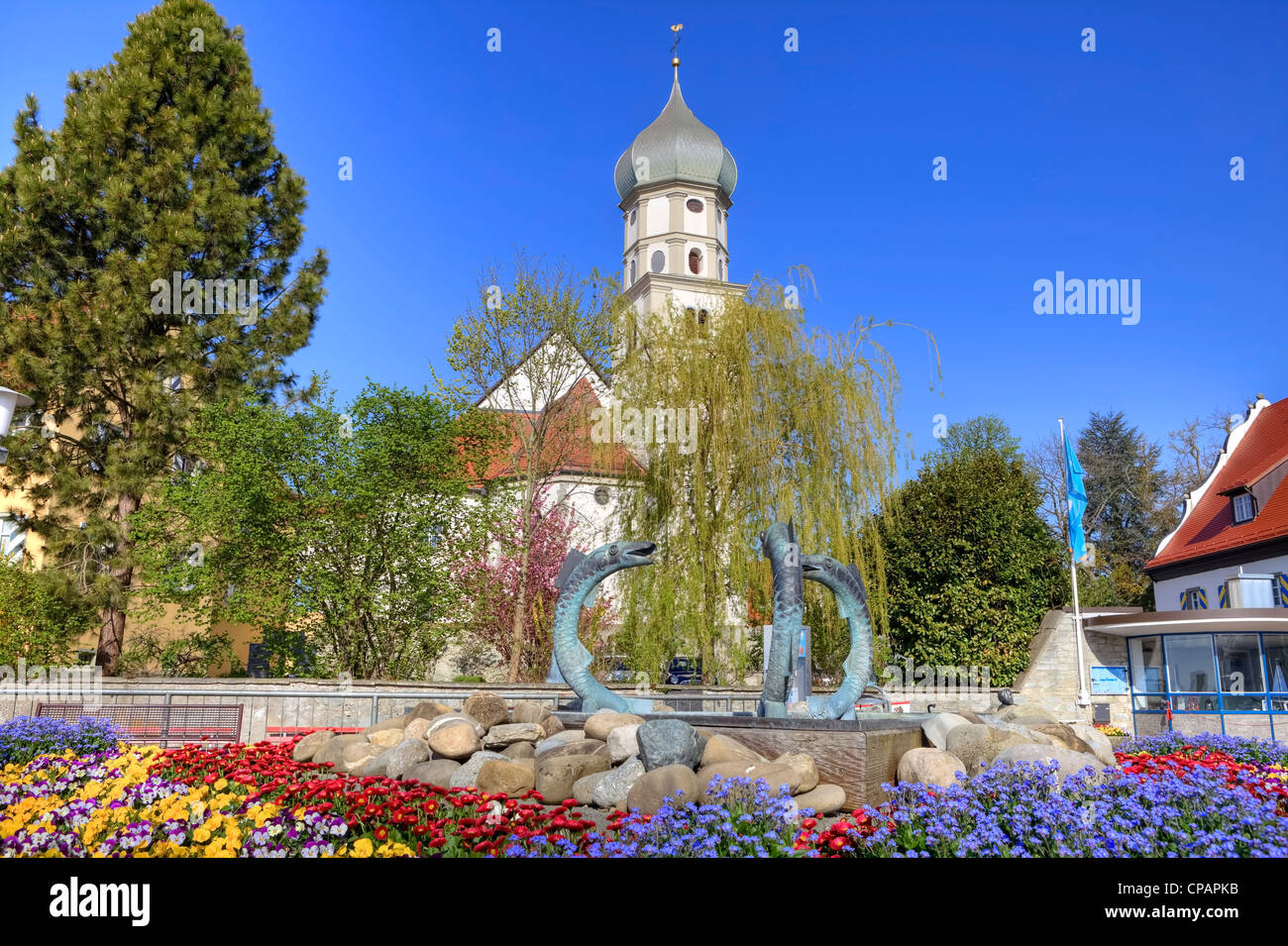Wasserburg, Church of St. George, Bavaria, Germany Stock Photo - Alamy