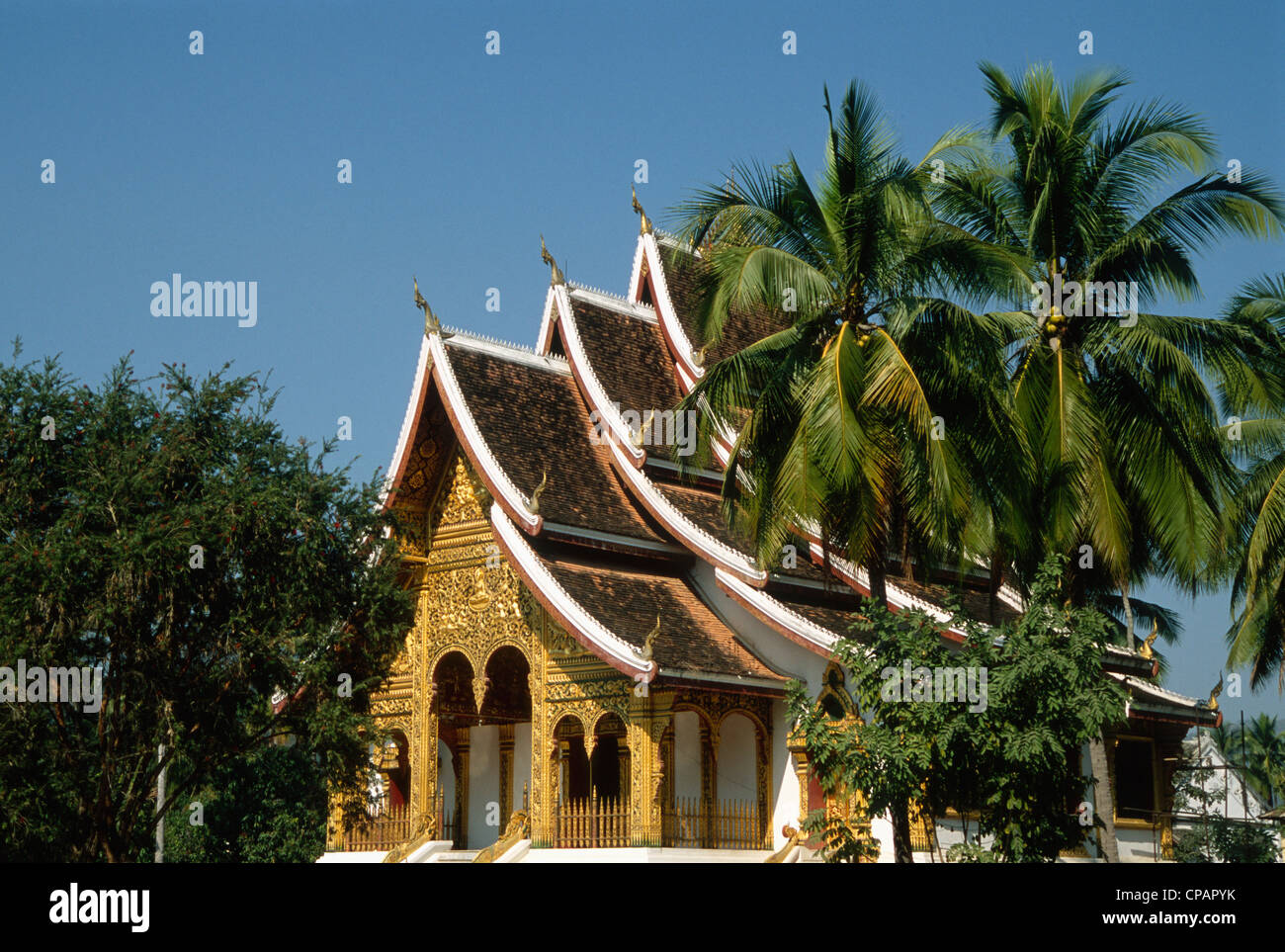 Laos, Luang Prabang, Royal Palace, Haw Pha Bang Pavilion Stock Photo ...
