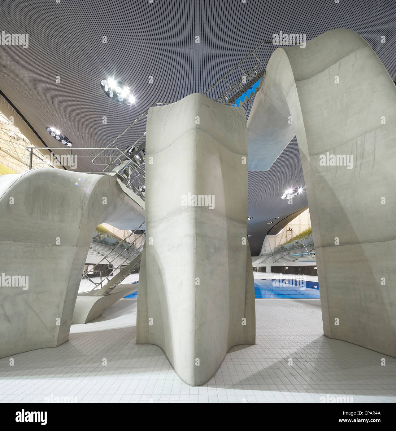 Diving boards at aquatic centre hi-res stock photography and images - Alamy