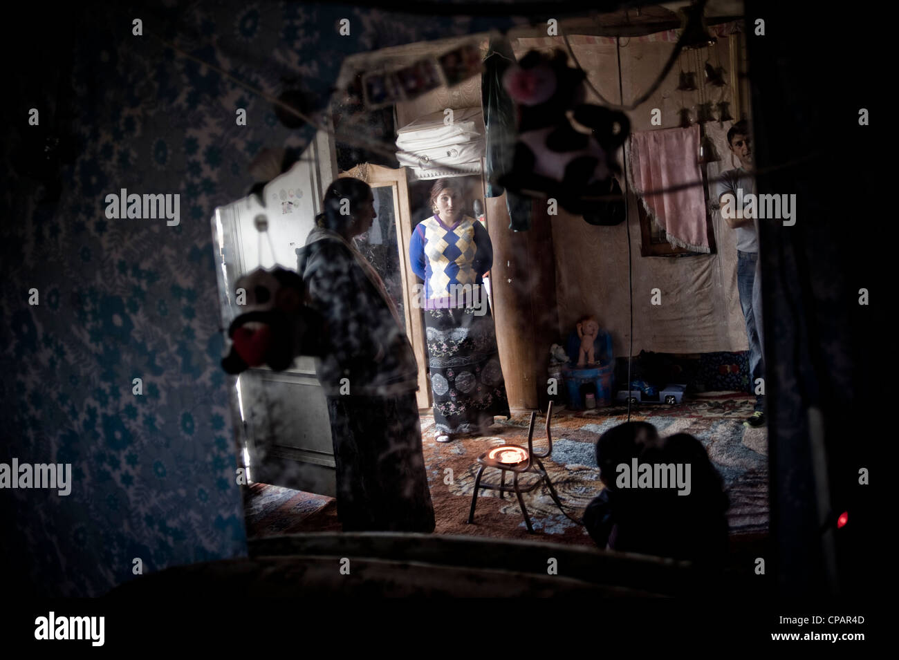 Rumanian gypsy shanty town of El Gallinero near Madrid, Spain. romanian ...