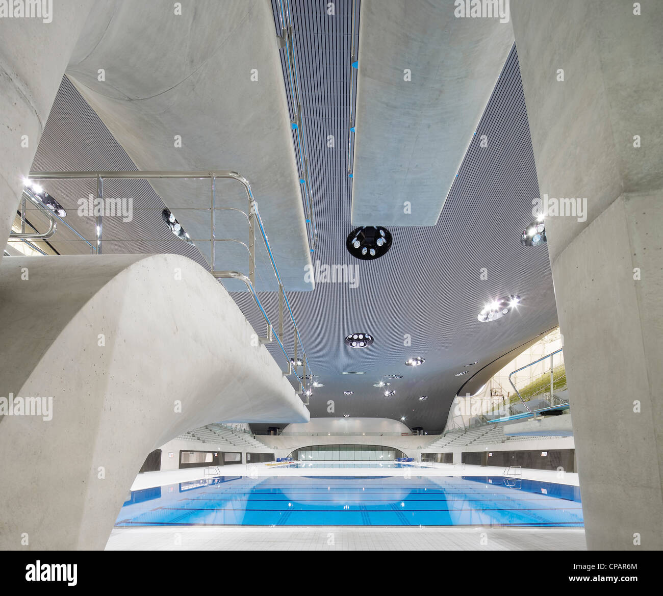 Aquatics centre concrete diving board hi-res stock photography and ...