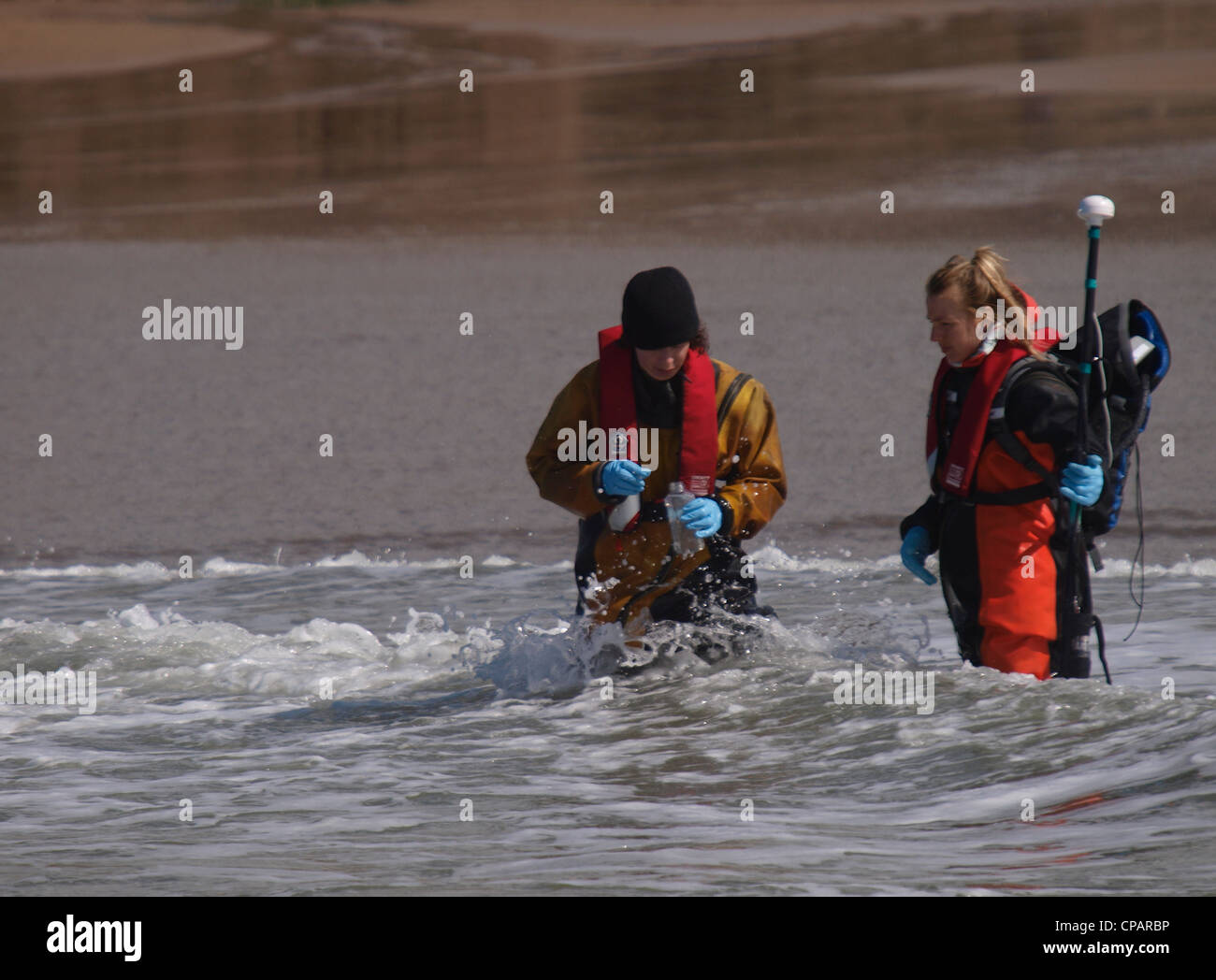 Woman Testing The Sea Water High Resolution Stock Photography and ...
