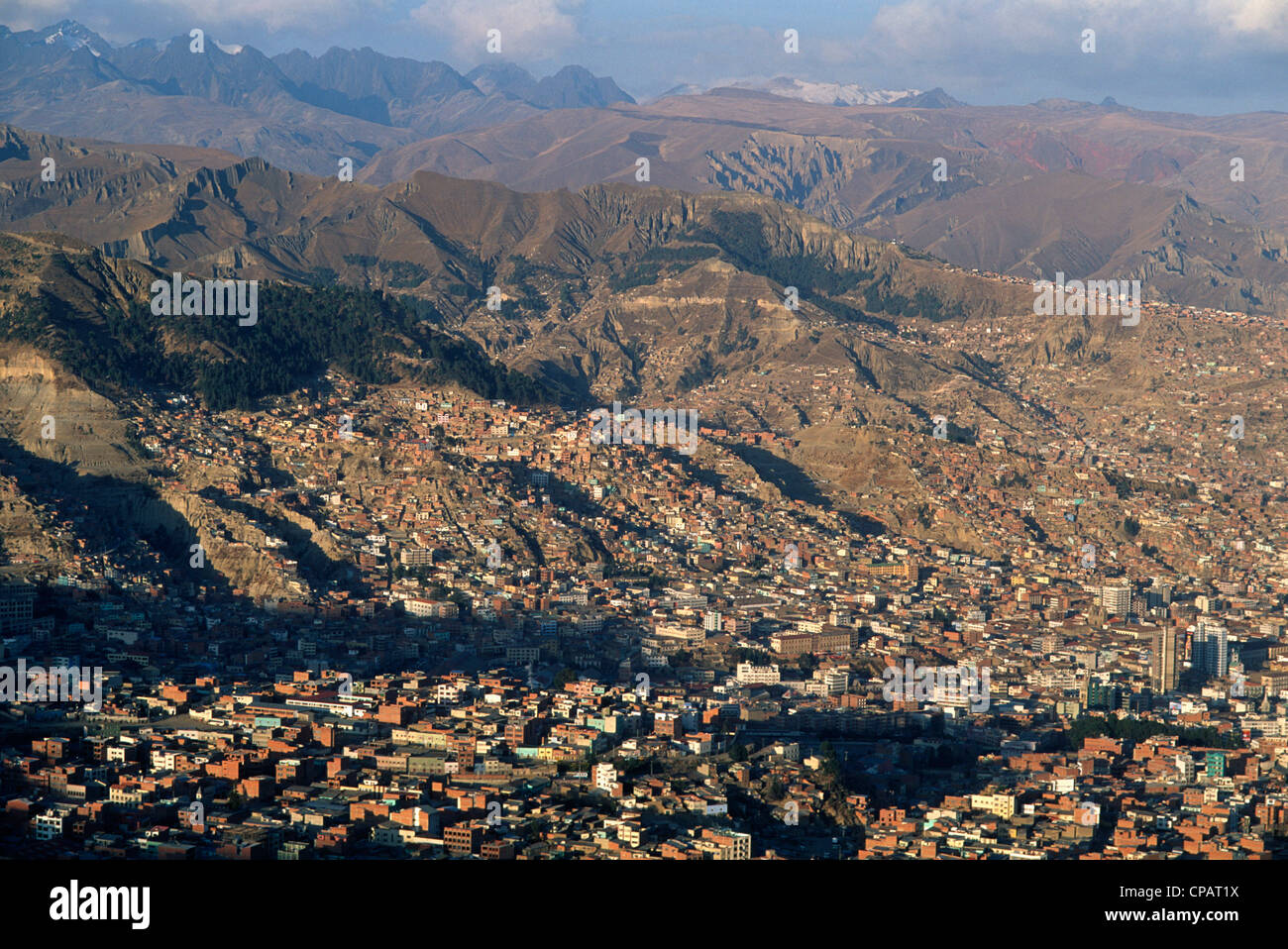 Bolivia, La Paz, general aerial panoramic view Stock Photo - Alamy