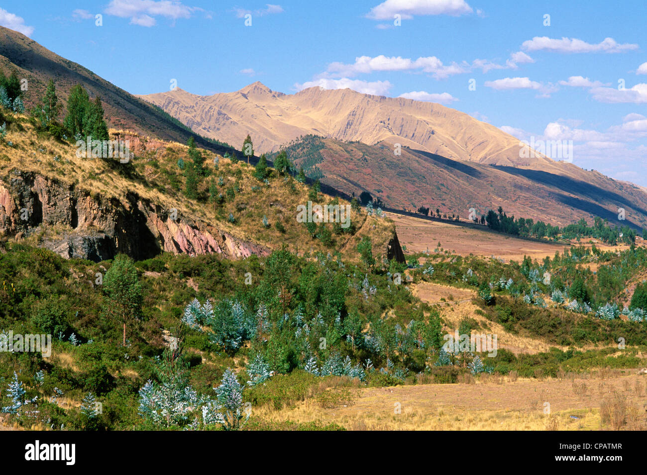 Peru, near Cuzco, mountain scenery Stock Photo - Alamy