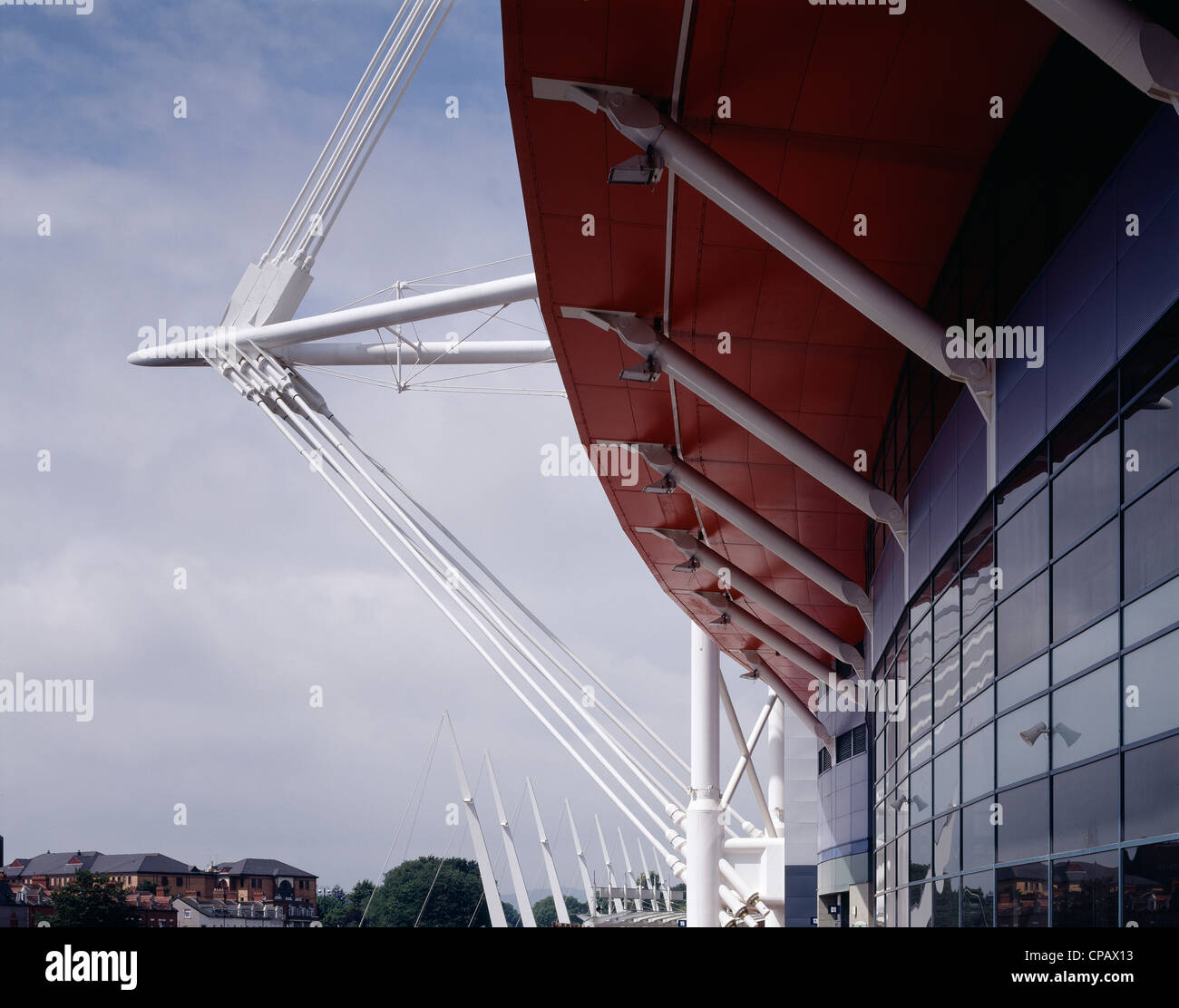millennium stadium landscape view of front of stadium showing roof ...