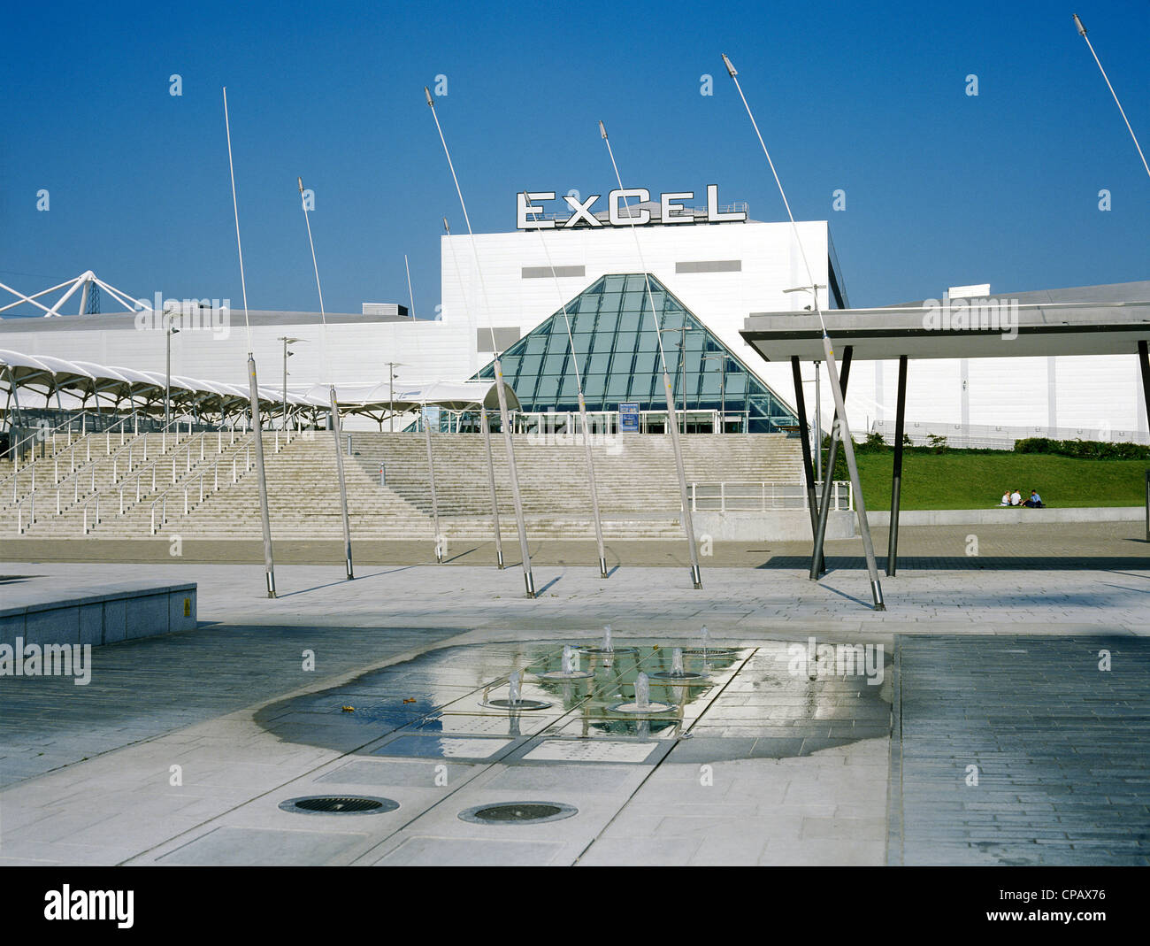 excel centre exterior Stock Photo - Alamy