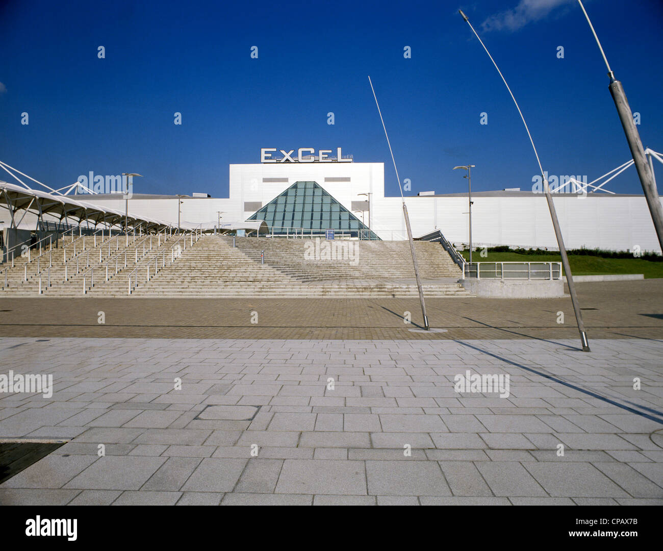 excel centre exterior Stock Photo - Alamy
