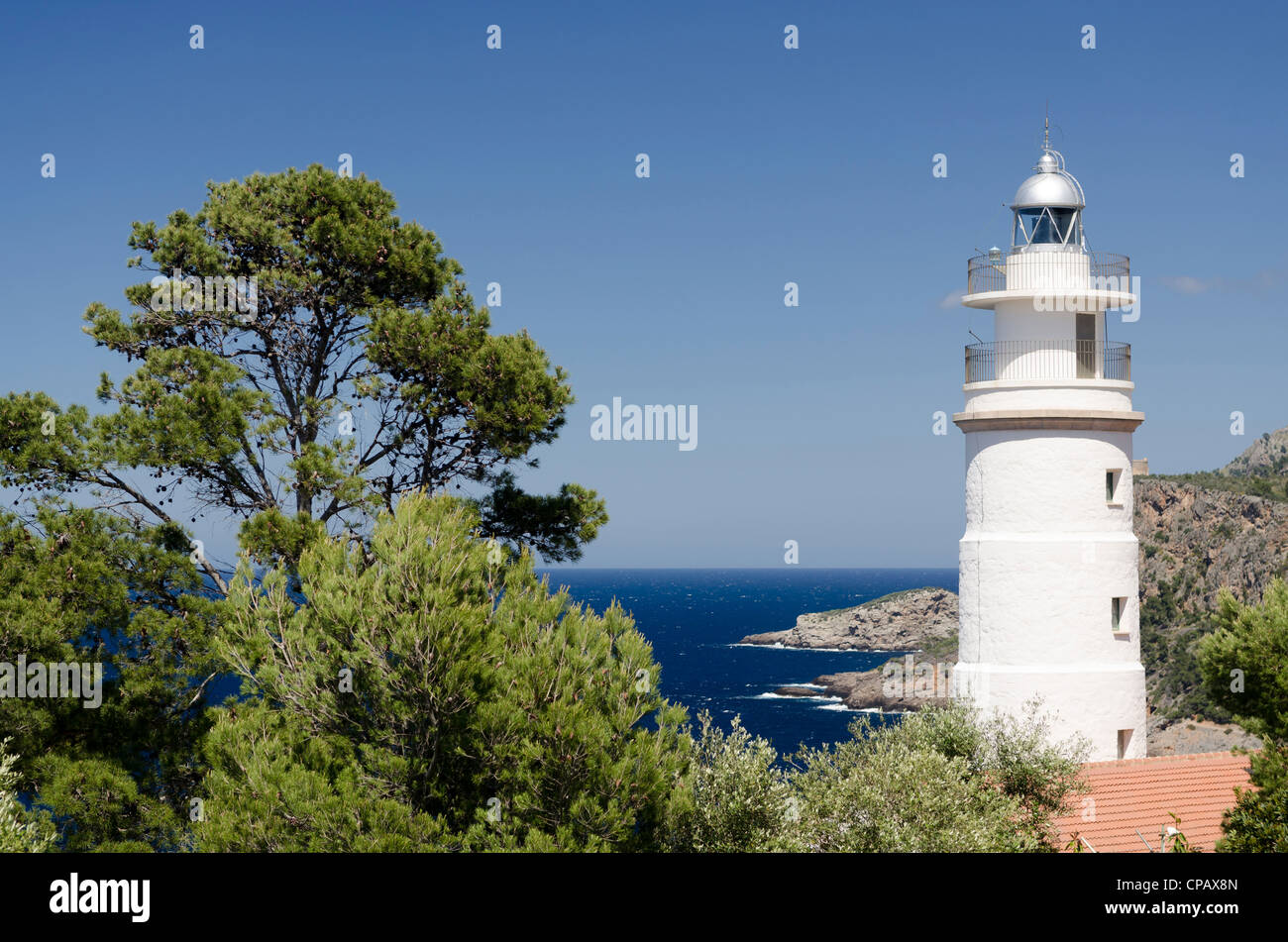 Mallorca cap gros lighthouse hi-res stock photography and images - Alamy