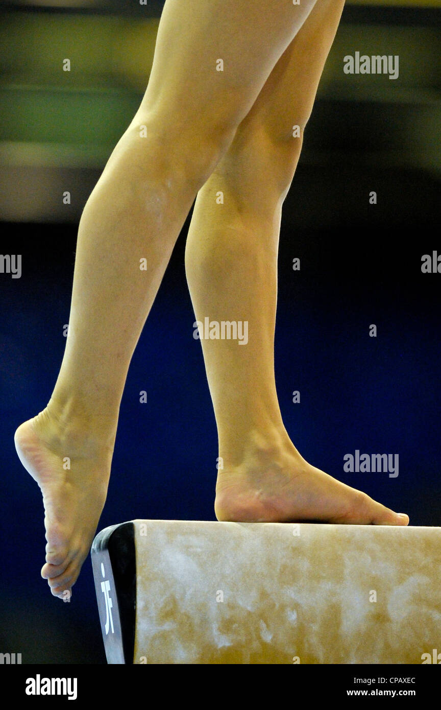 Womens gymnastics feet hi-res stock photography and images - Alamy