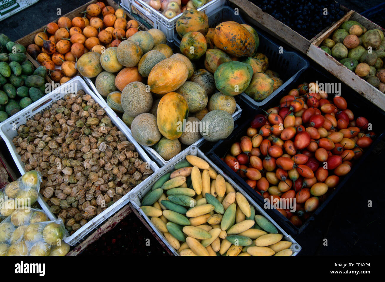 Ecuador, Riobamba, market, fruits Stock Photo - Alamy