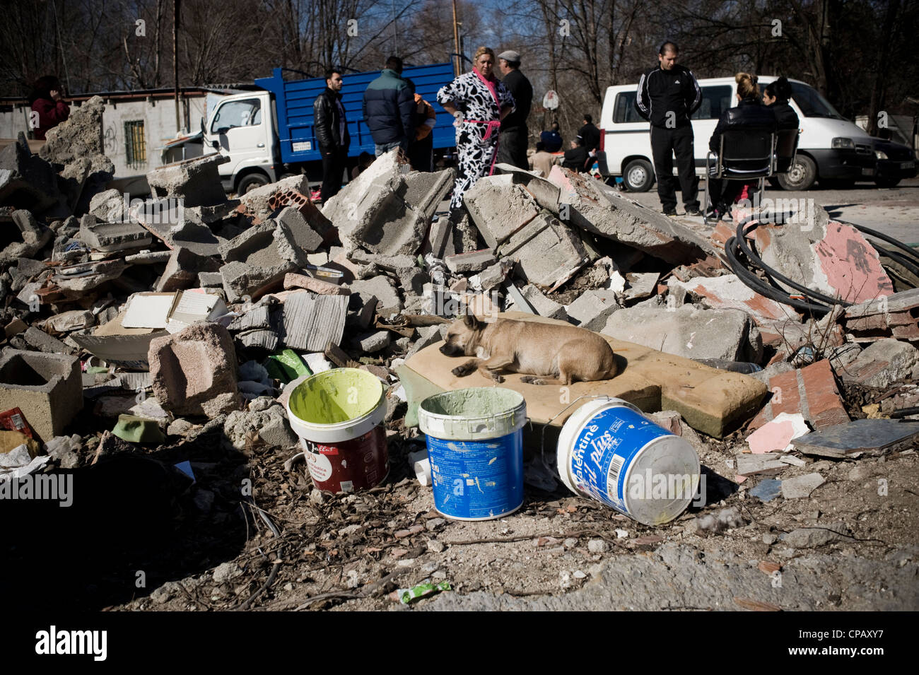 Gypsy shanty town of puerta de hierro hi-res stock photography and ...
