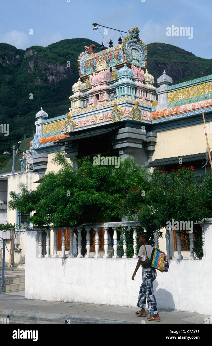Seychelles, Mahe, Victoria, hindu temple Stock Photo - Alamy