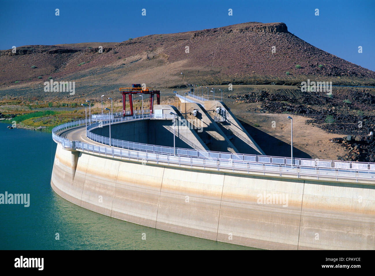 Namibia, hydroelectric dam, artificial lake Stock Photo - Alamy