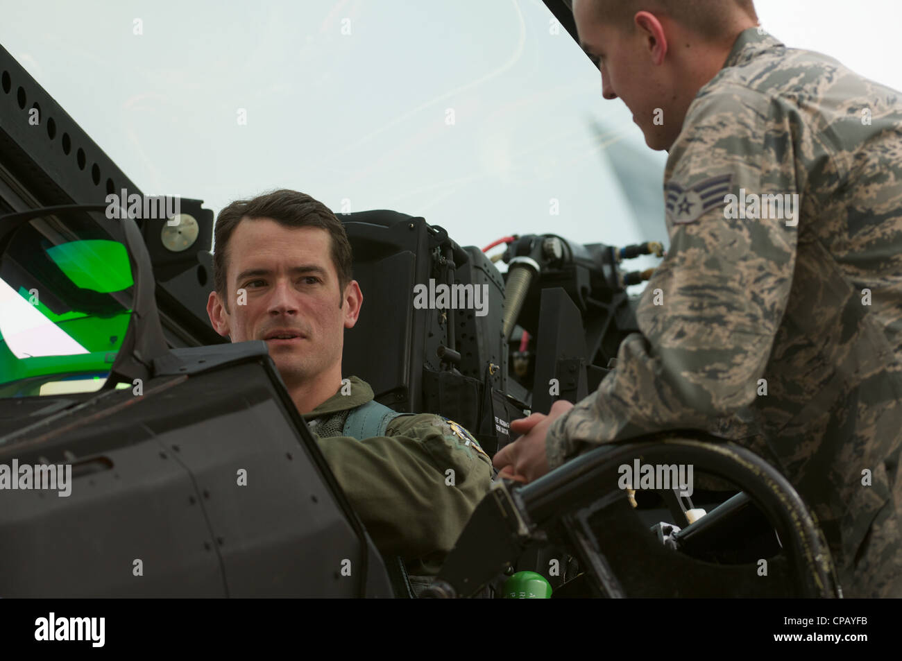 F-22 Raptor fighter pilot Air Force Lt. Col. Paul Moga, 525th Fighter ...