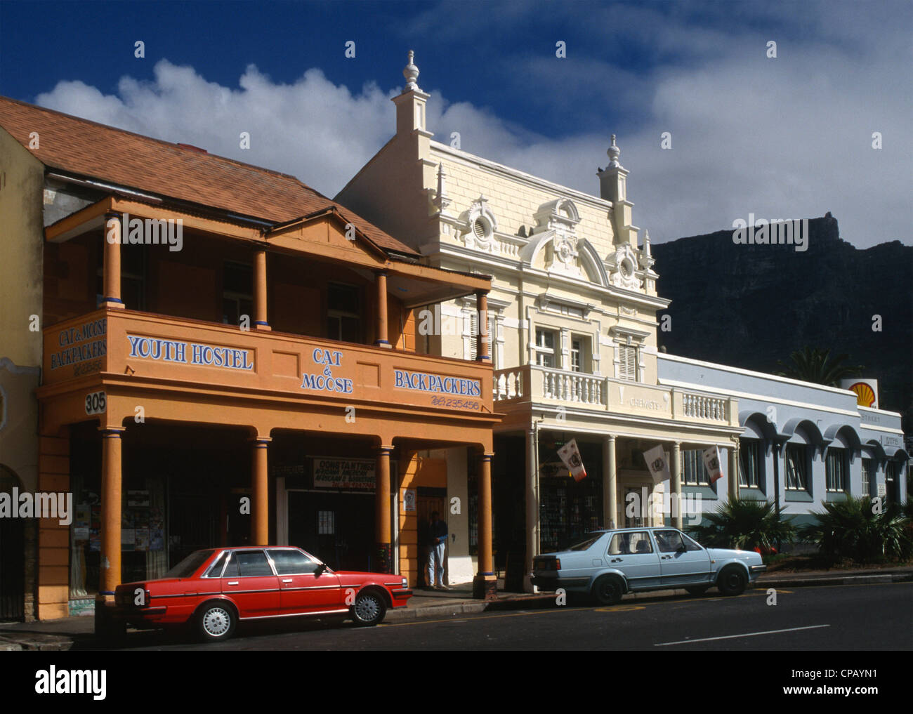 South Africa, Cape Town, street scene, typical architecture Stock Photo ...