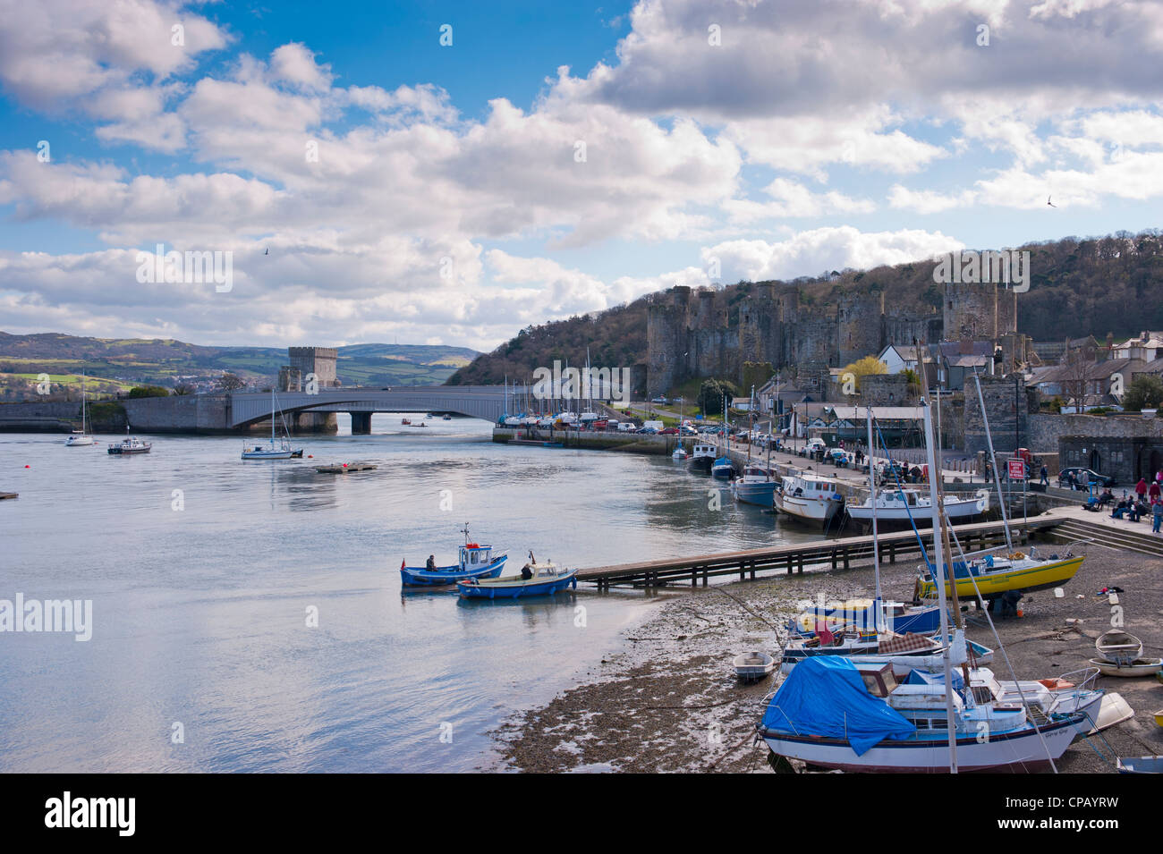 Conway castle hi-res stock photography and images - Alamy