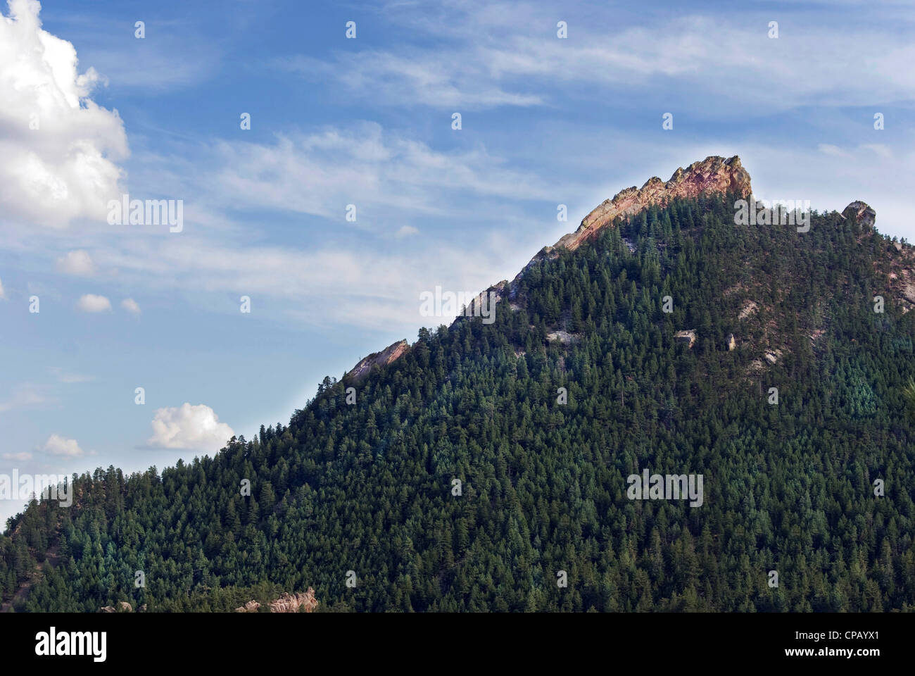 Flatiron Mountains, the Front Range in Boulder, Colorado Stock Photo ...
