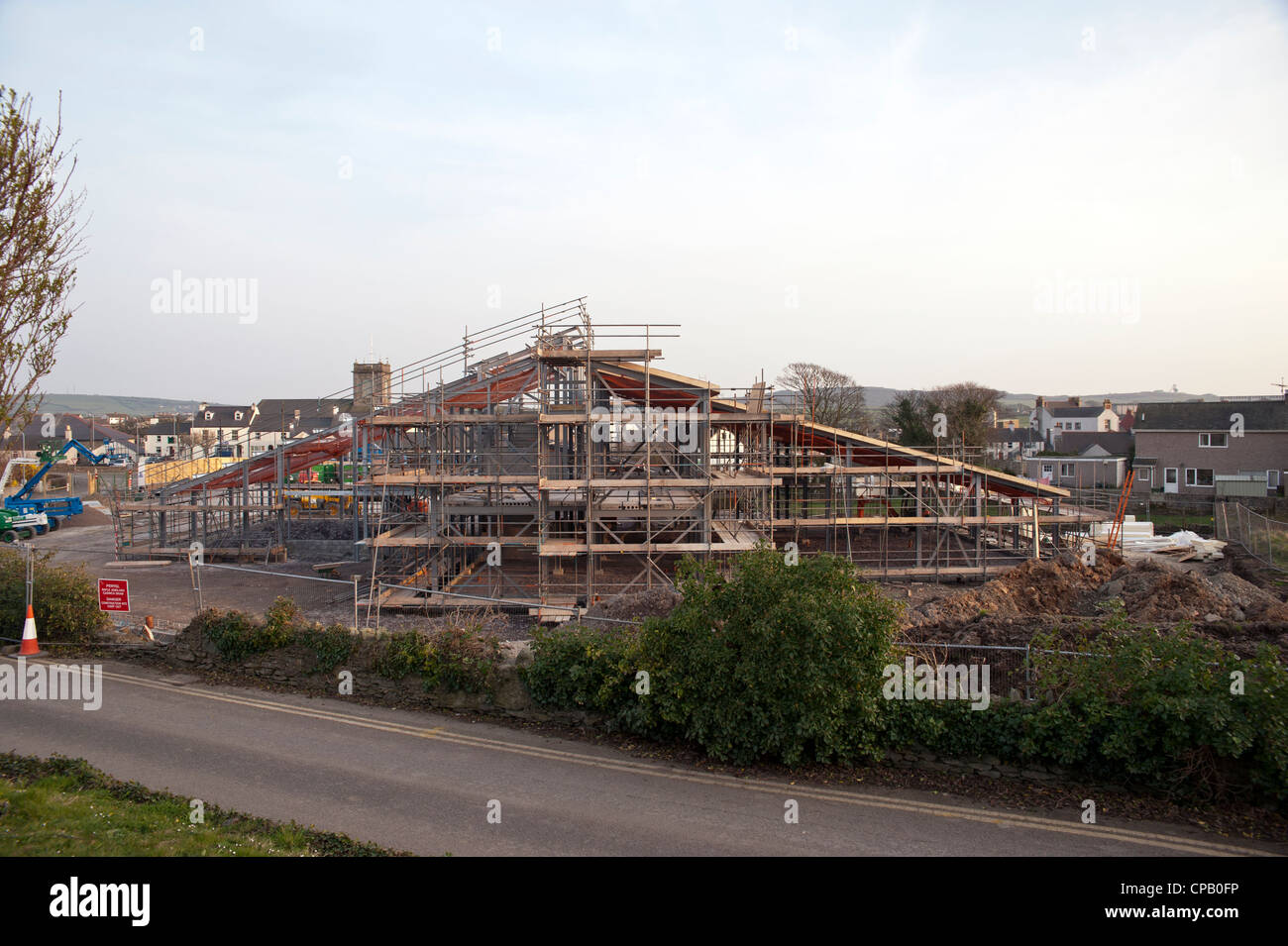 Amlwch surgery being built Stock Photo - Alamy