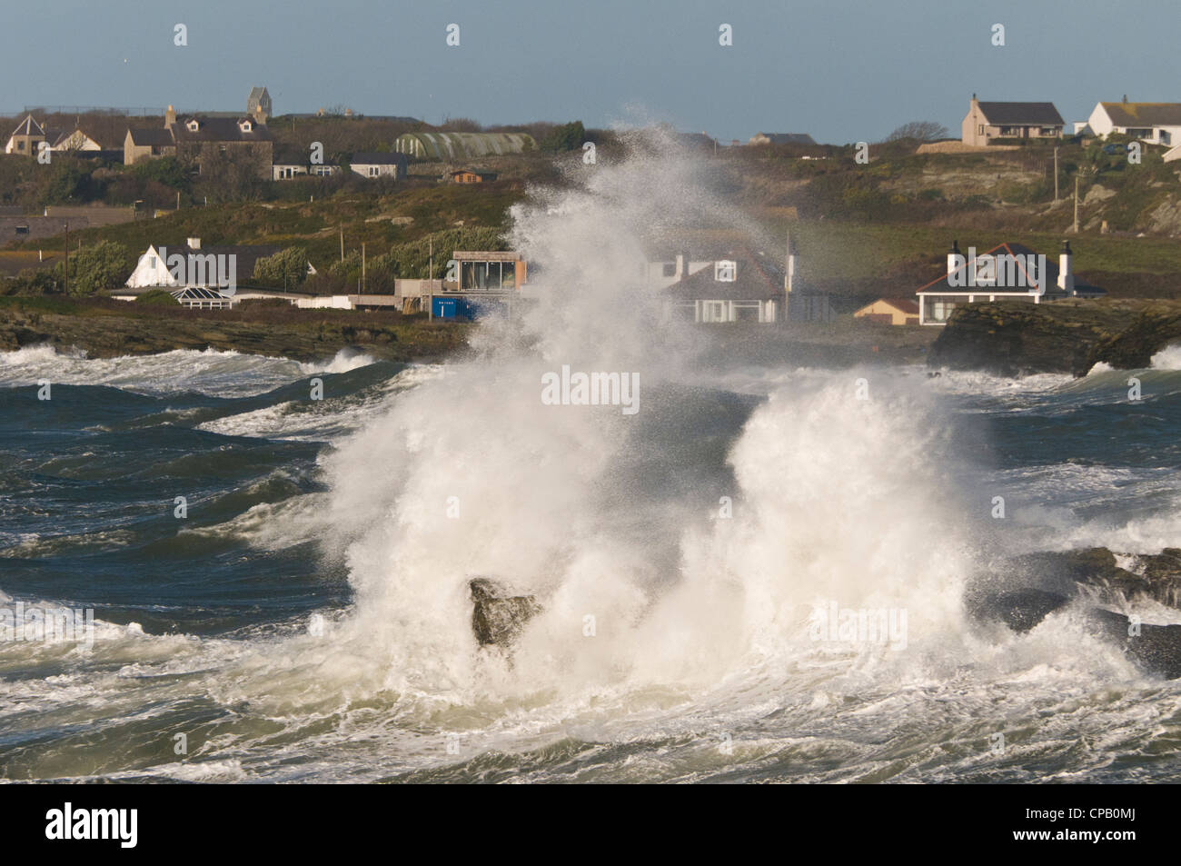 Beach trearddur bay anglesey north hi-res stock photography and images ...