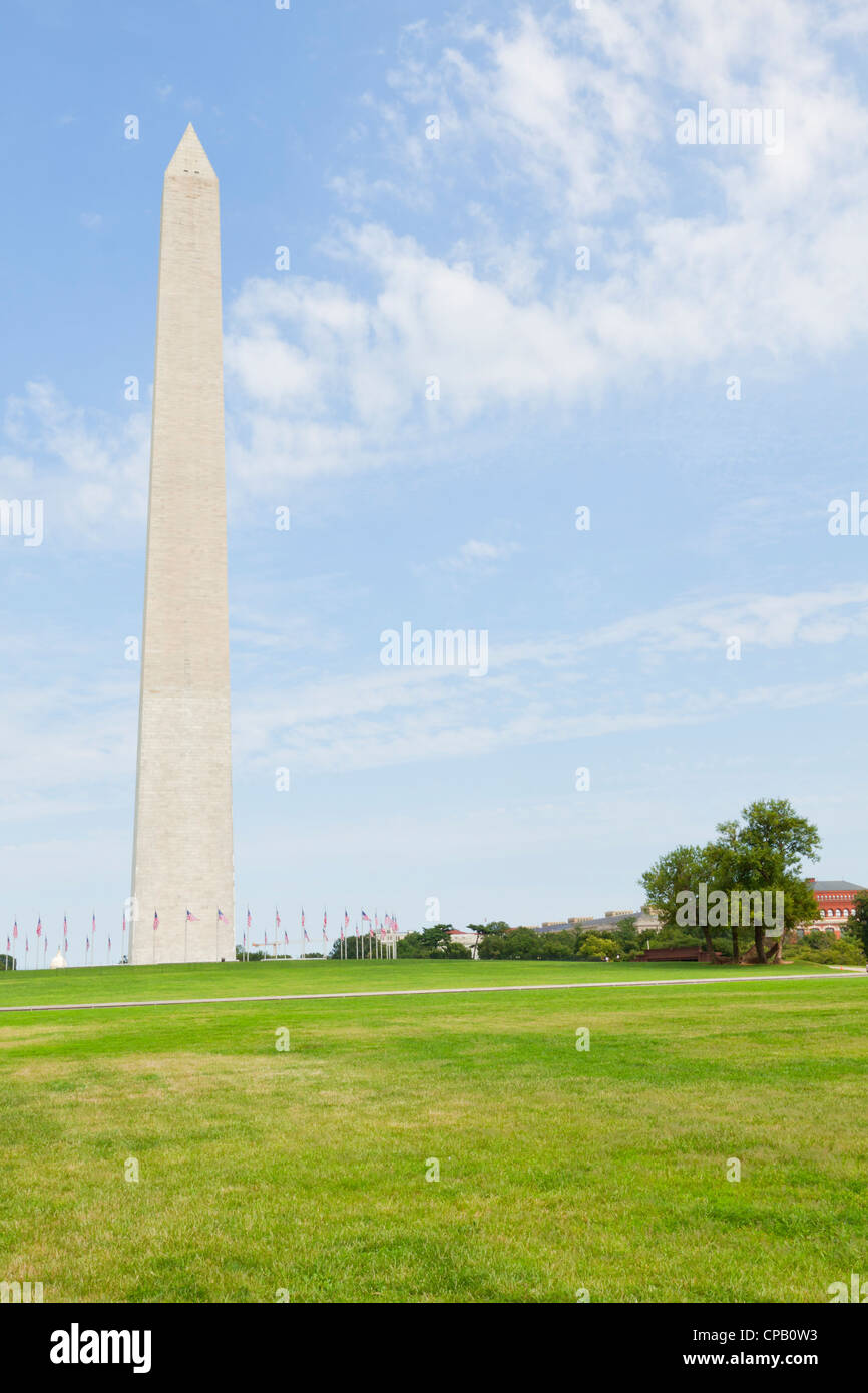 Washington Monument in the National Mall, Washington, DC Stock Photo ...