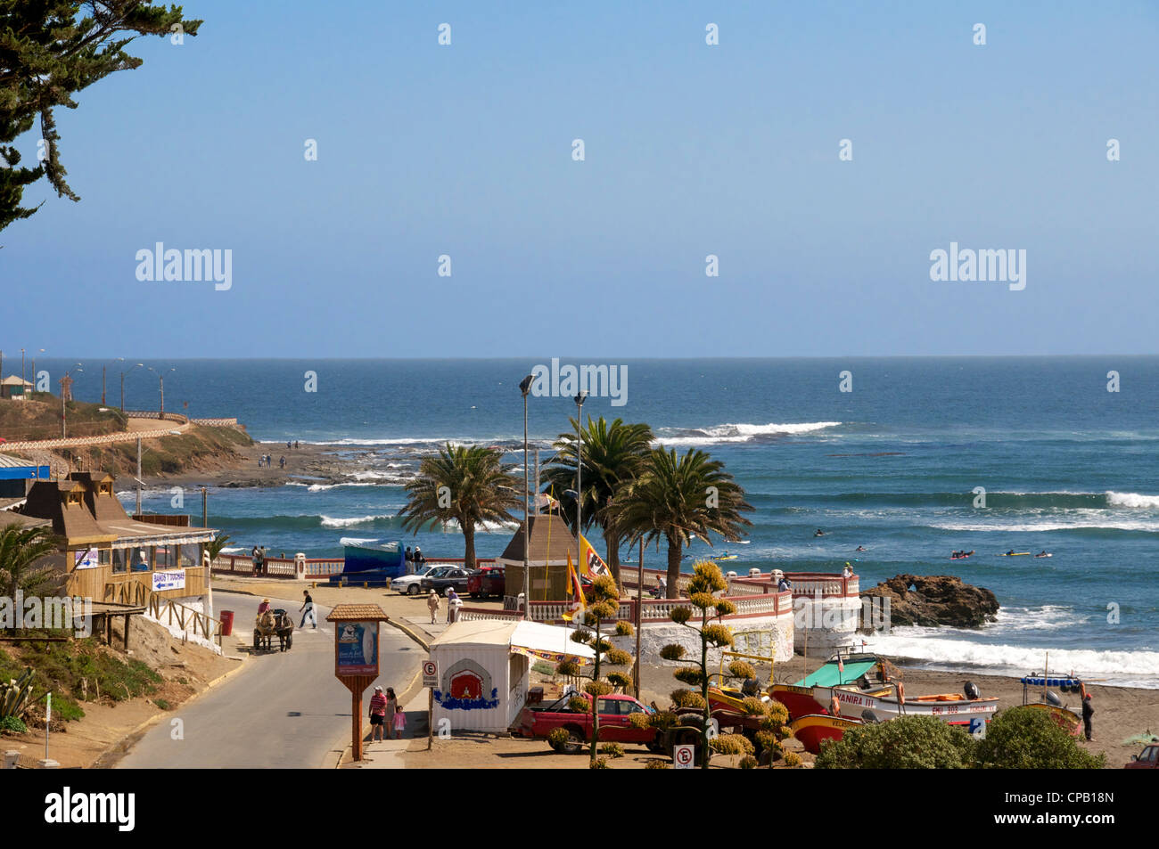 Seaside at Pichilemu Chile Stock Photo - Alamy
