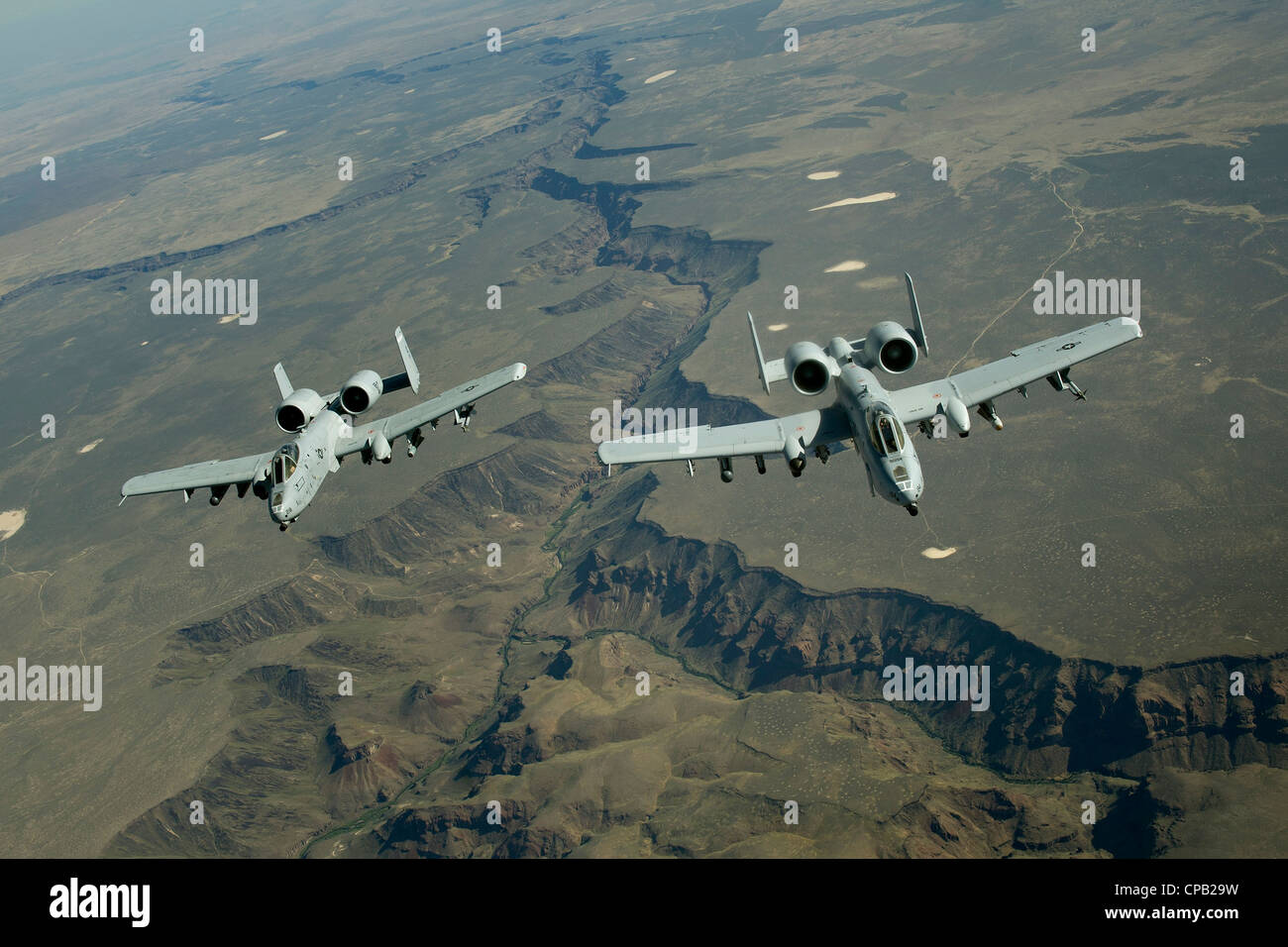 A pair of Idaho Air National Guard A-10, Thunderbolt IIs, from the ...