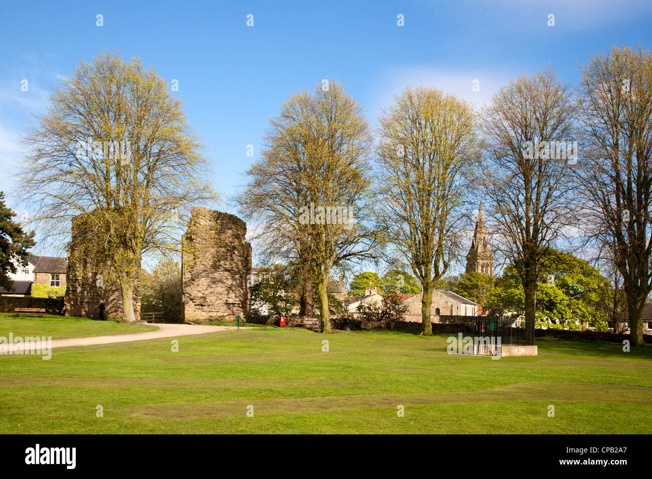 Knaresborough Castle Grounds in Spring Knaresborough North Yorkshire ...