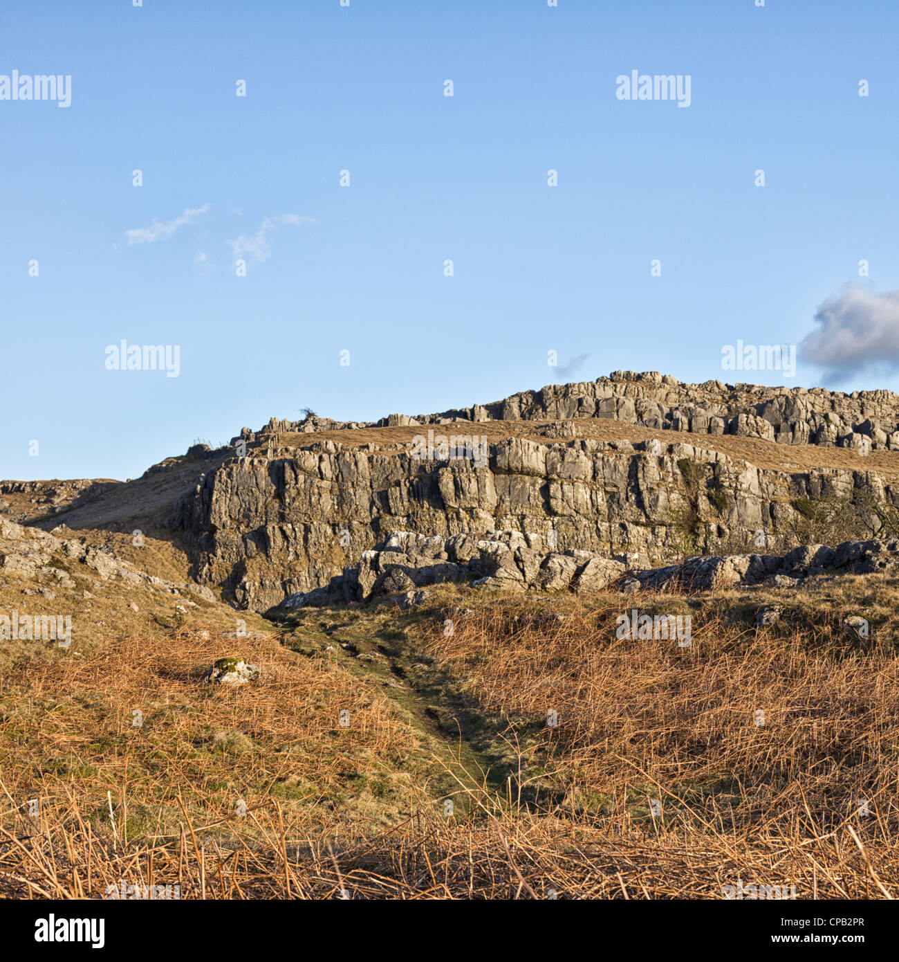 Limestone outcrops at Farletom Knott Cumbria Stock Photo - Alamy