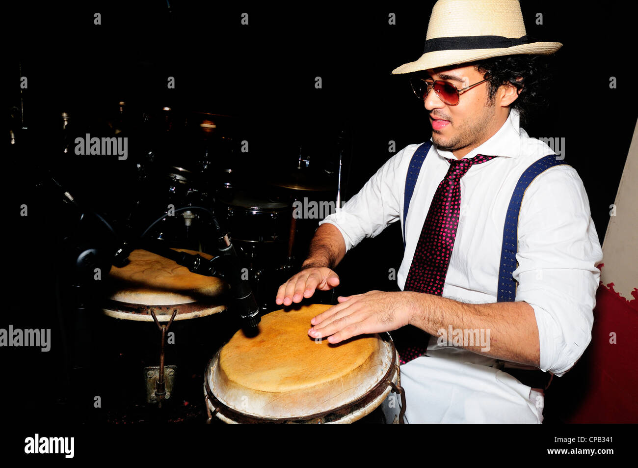 Bongo drums black hands hi-res stock photography and images - Alamy