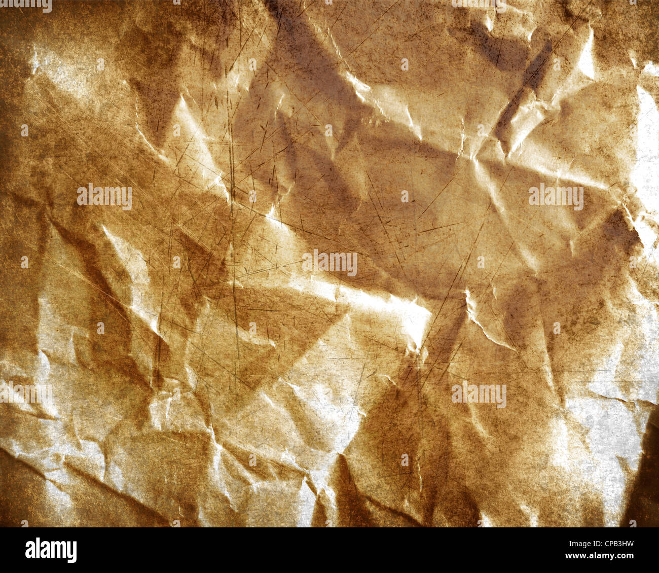 Vintage crumpled paper roll hi-res stock photography and images - Alamy