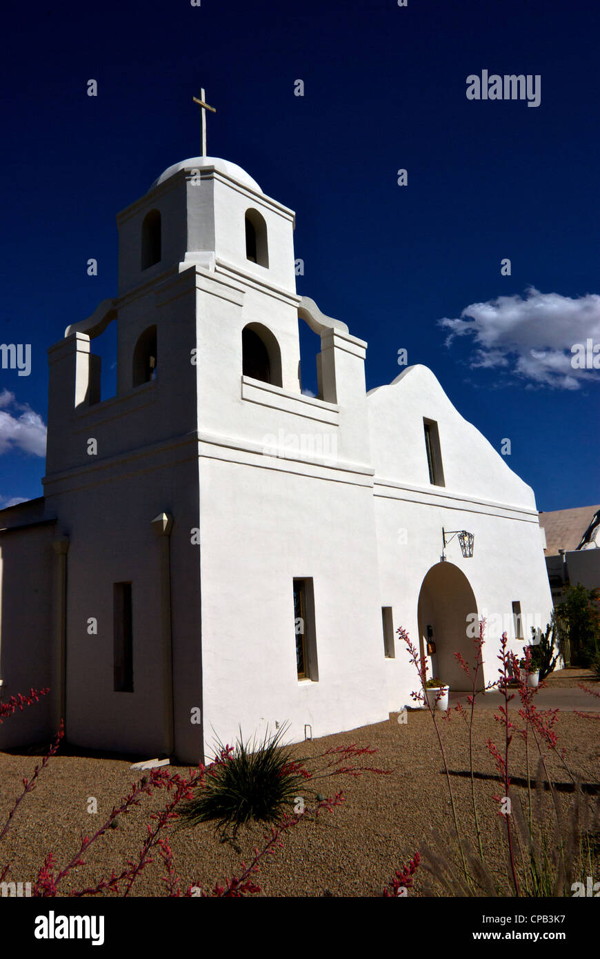 Spanish mission Catholic Church museum old Scottsdale Arizona Stock ...