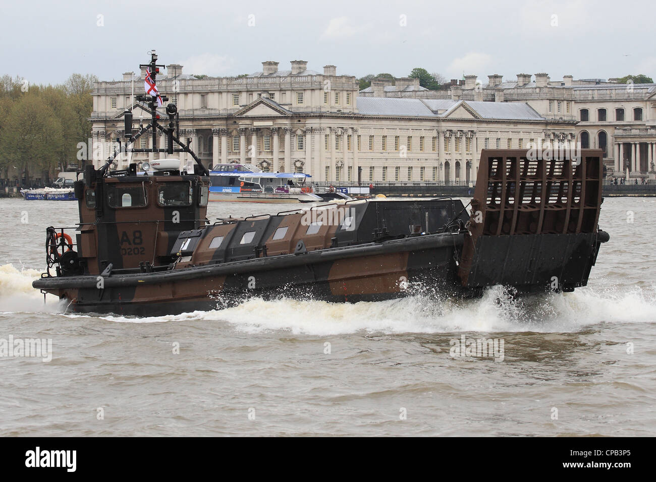 Royal Marines LCVP Landing Craft on the River Thames as part of ...