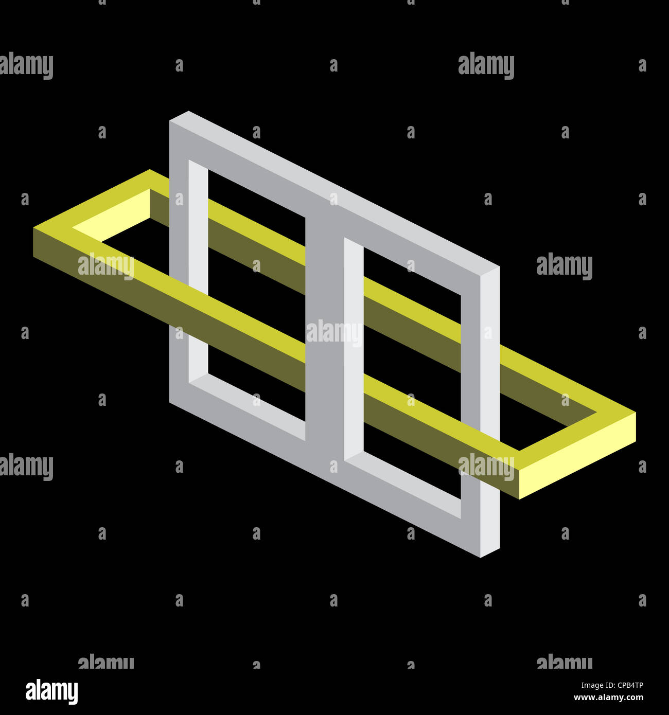 Optical illusion, colorful blocks, different shapes Stock Photo - Alamy