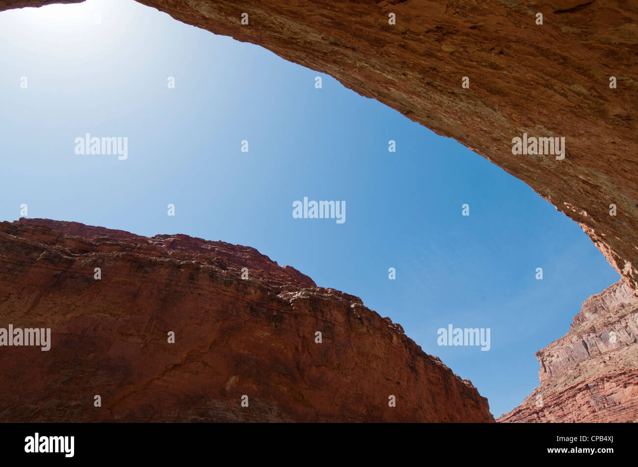 View from Redwall Cavern in Marble Canyon Grand Canyon National Park AZ ...