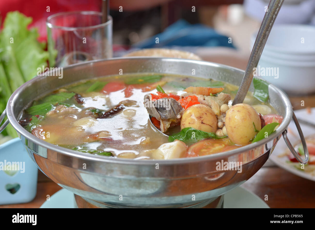 chicken innards , guts and premature eggs Soup , hot and spicy Stock ...