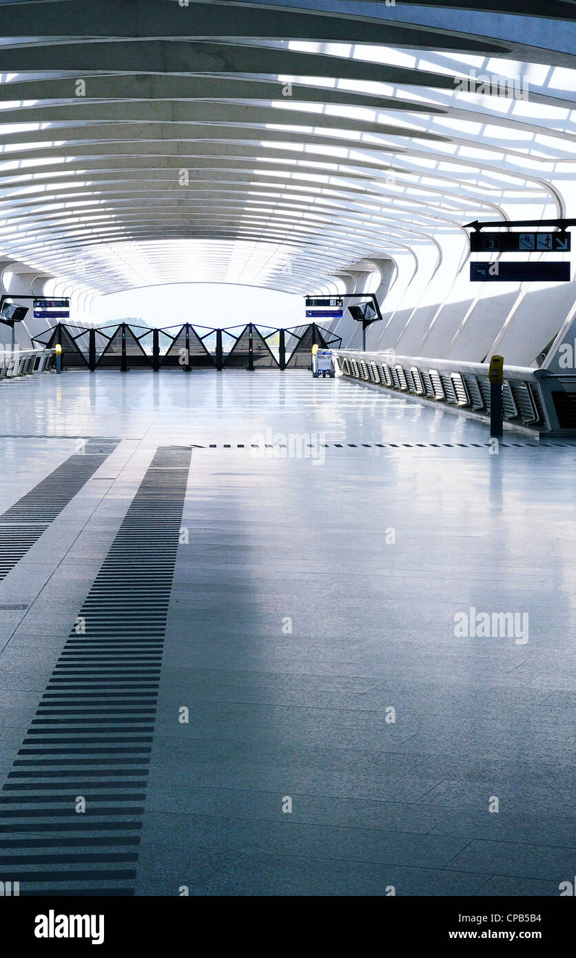 Modern international train and airport terminal Stock Photo - Alamy