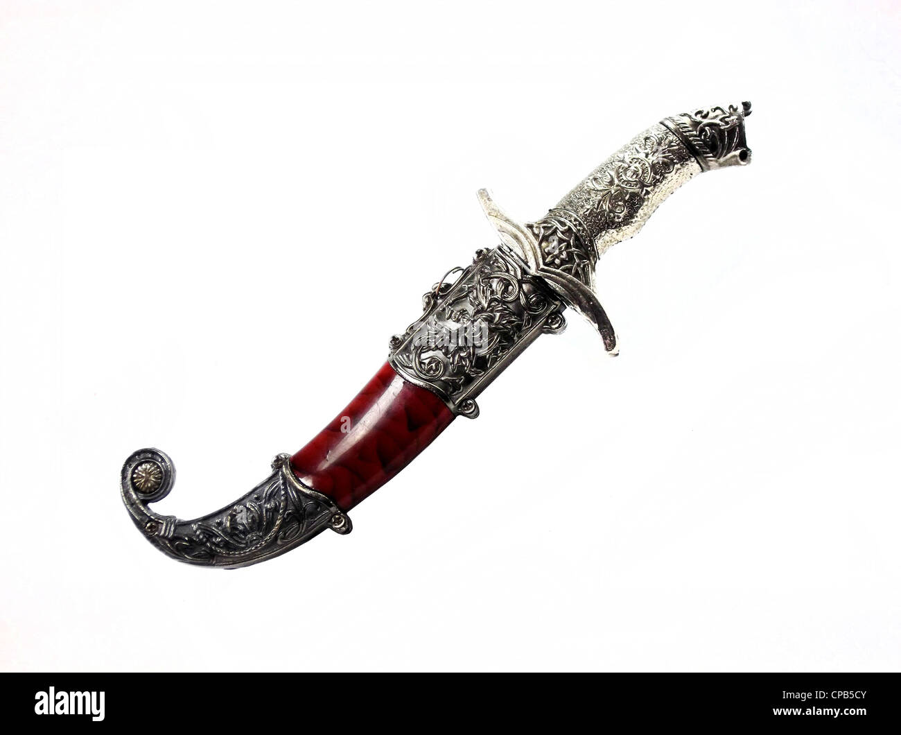 Traditional Arab dagger isolated on white background Stock Photo - Alamy