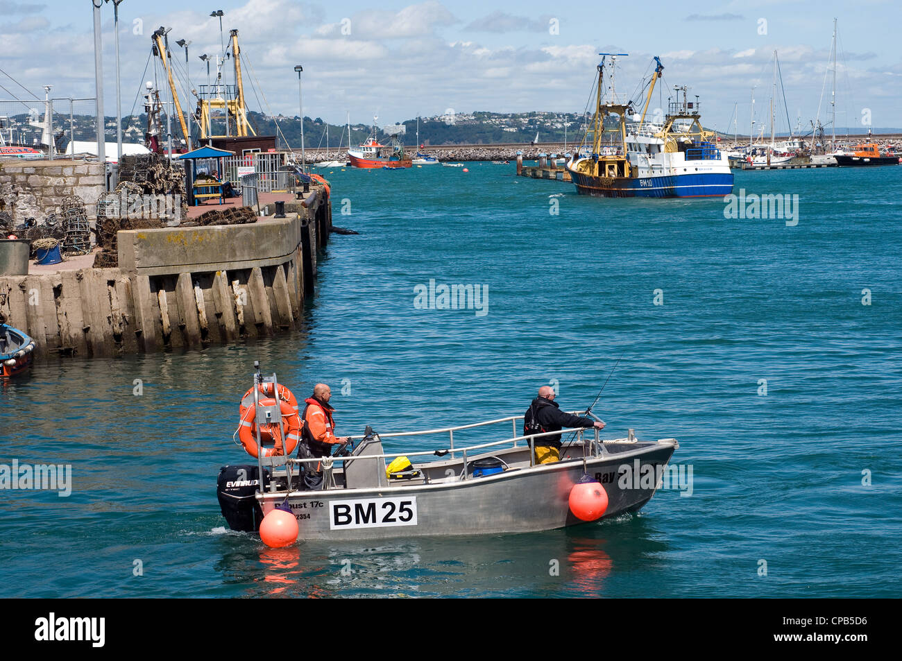 Brixham Harbour,Devon,BM 25,Brixham Harbour,Trawler Fleet,Devon,at the ...