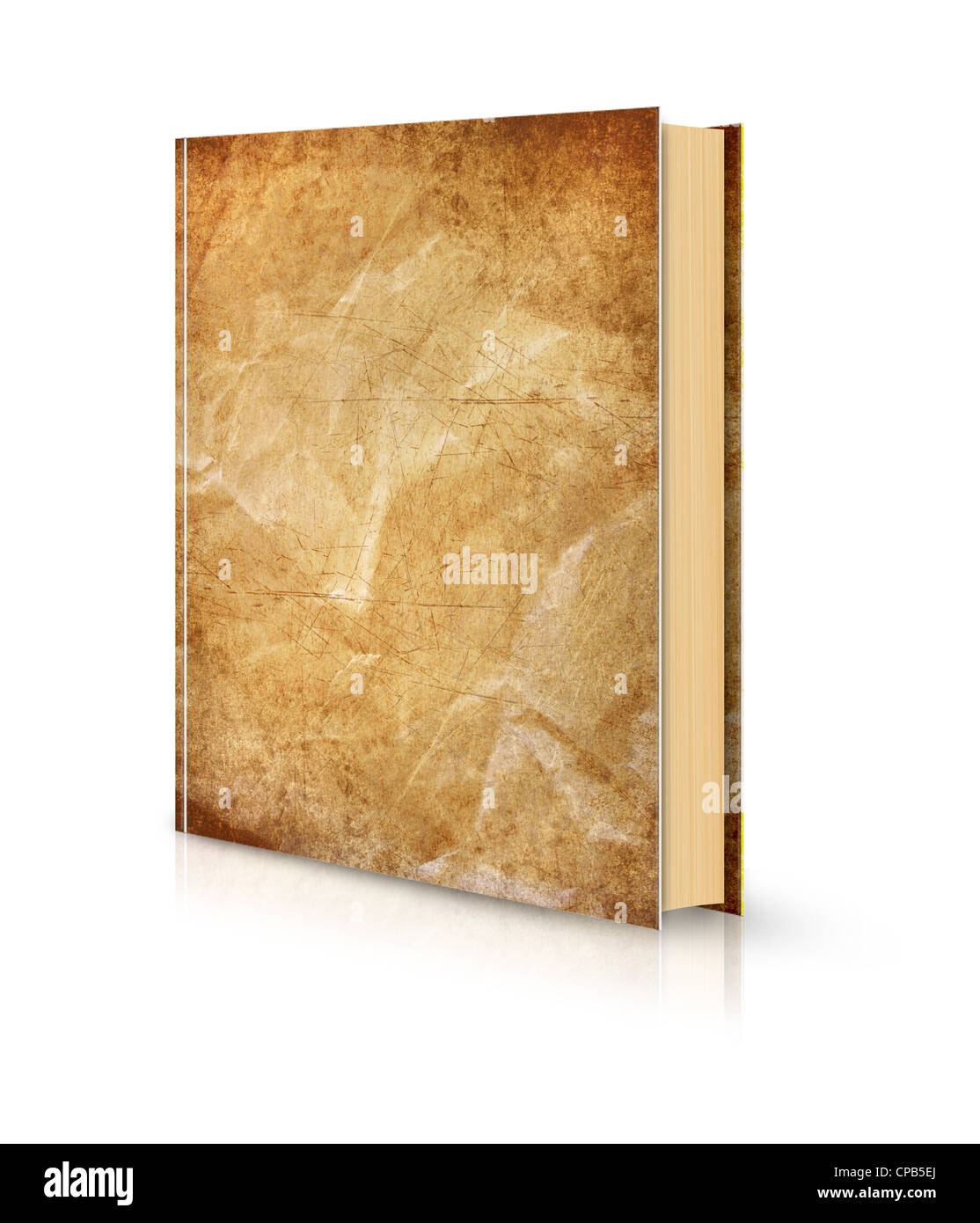 Front view of grunge crumpled book cover Stock Photo - Alamy