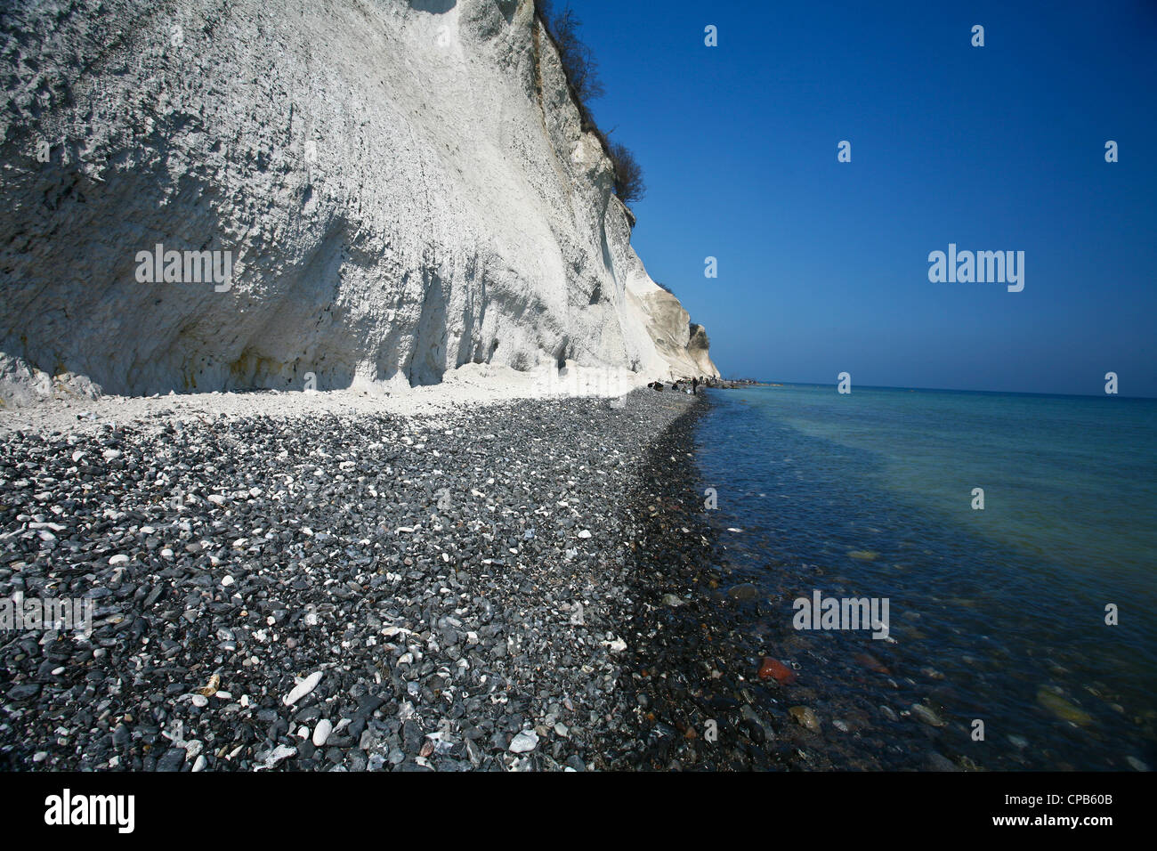 Chalk cliff denmark moen beach hi-res stock photography and images - Alamy