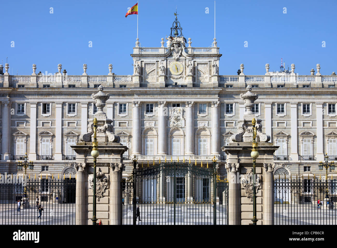 Royal Palace (Spanish: Palacio Real) historic landmark in Madrid, Spain ...