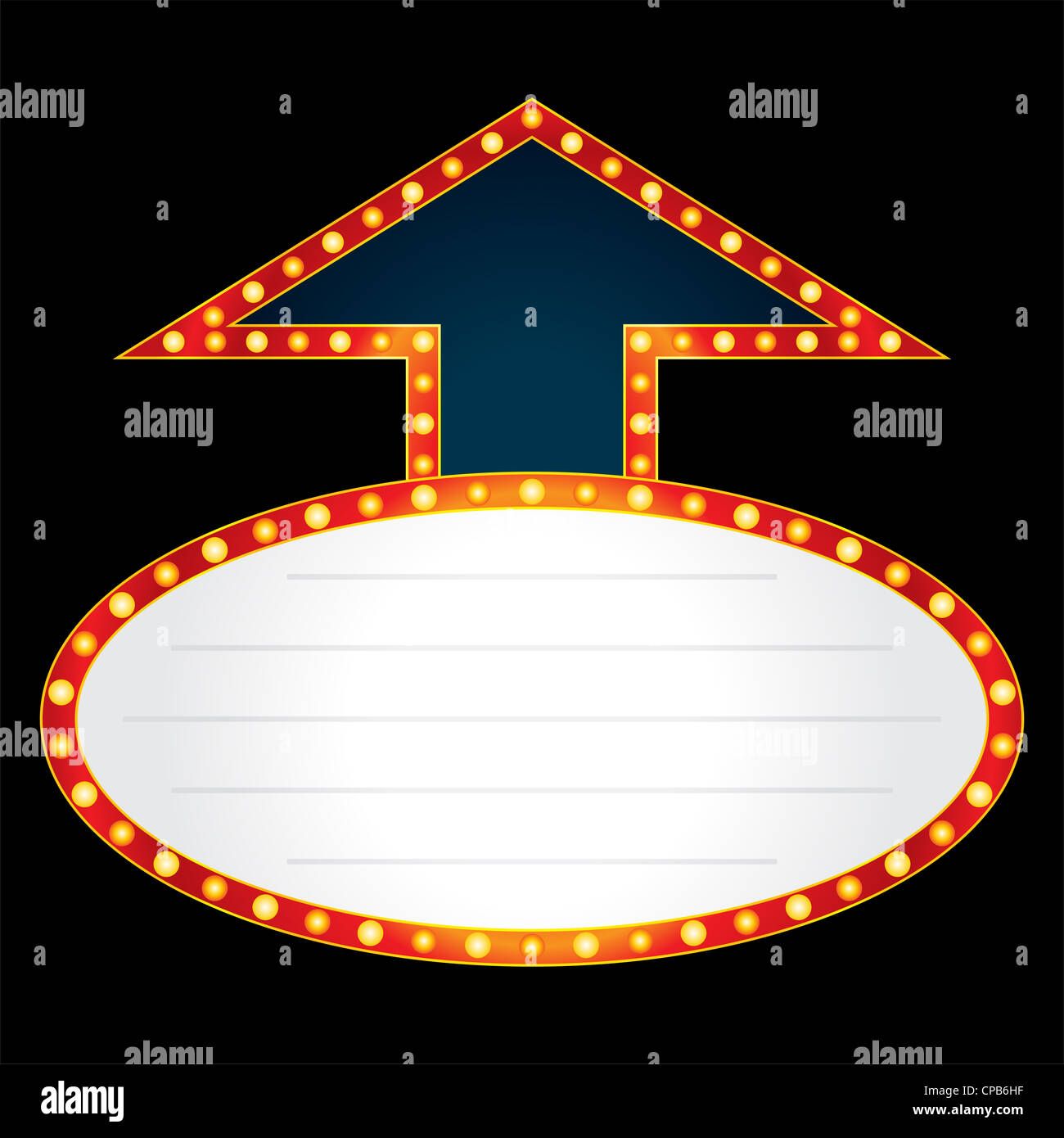 Marquee sign arrow hi-res stock photography and images - Alamy