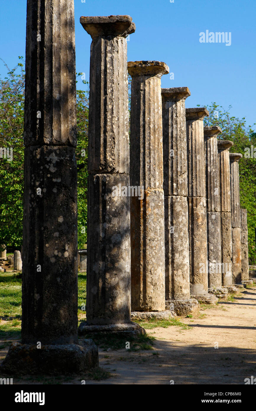 Ancient Olympia. The Palaestra, built in 3rd c. BC, was a square ...