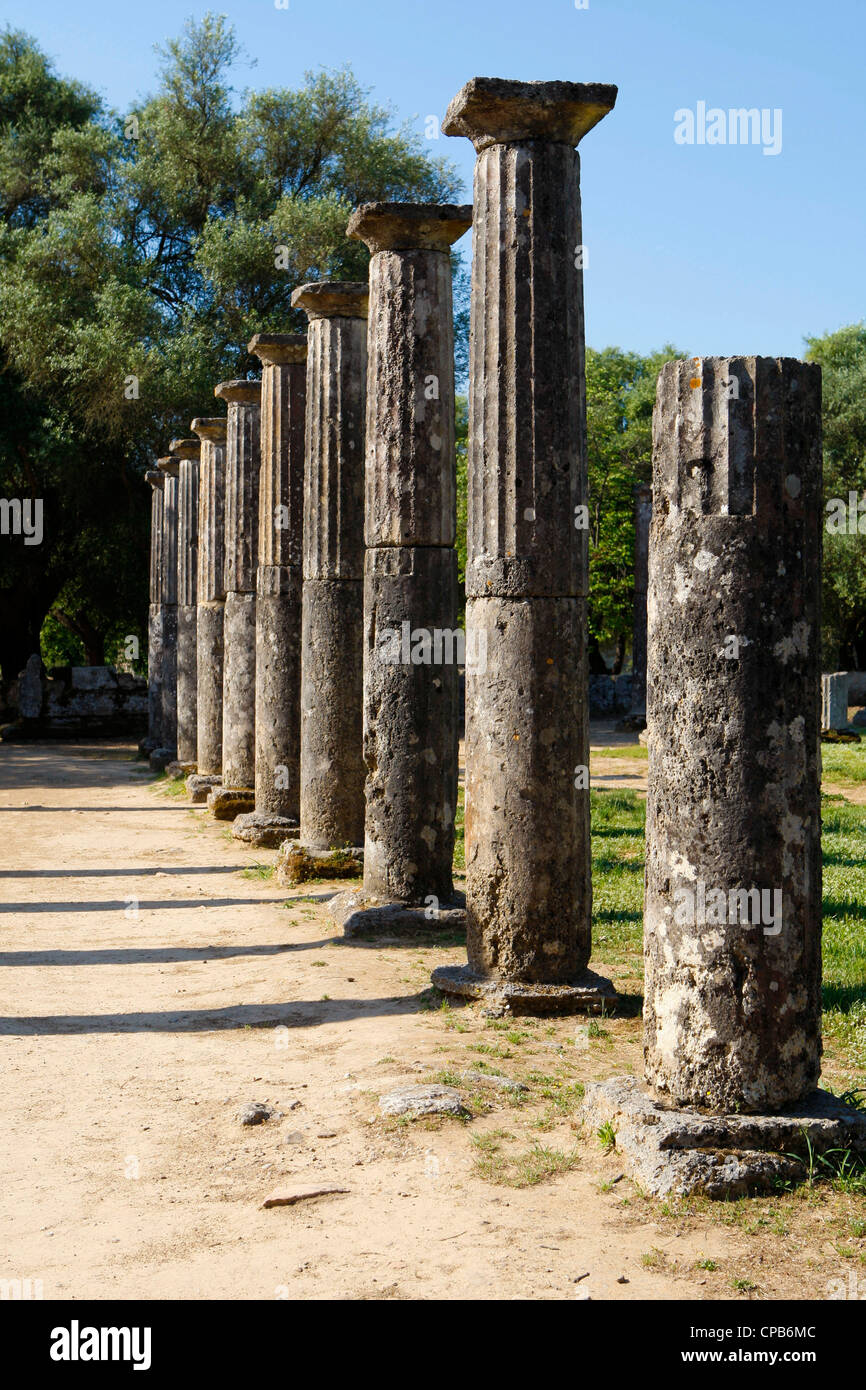 Ancient Olympia. The Palaestra, built in 3rd c. BC, was a square ...
