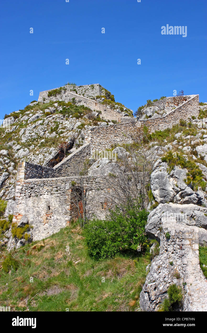 Part of the fortress of Knin, second largest military fortification in ...
