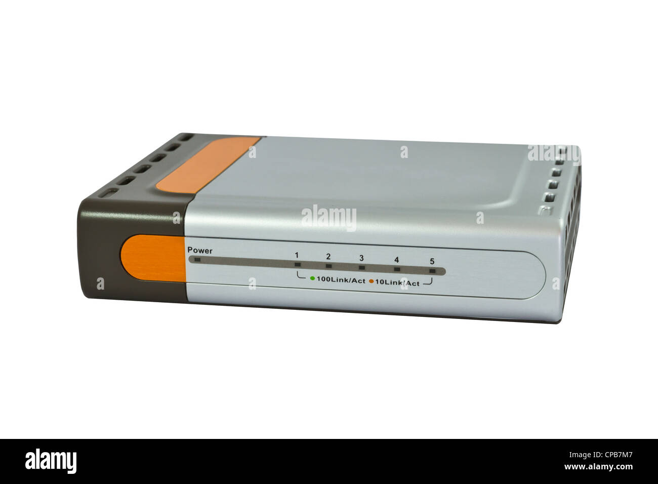 Ethernet switch isolated on white background Stock Photo - Alamy